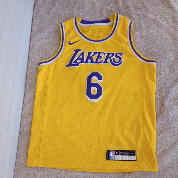 Nike | Shirts | Nike Lebron James Los Angeles Lakers 6 Swingman Jersey ...
